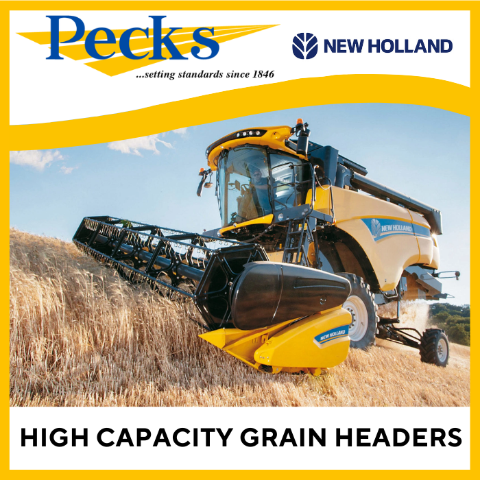 New Holland High Capacity Grain Headers - Pecks Ltd