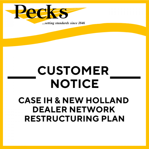 Customer Notice - Pecks Ltd